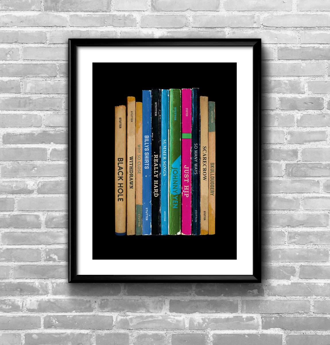 James Stutter music album penguin book spine – Retrorockstar