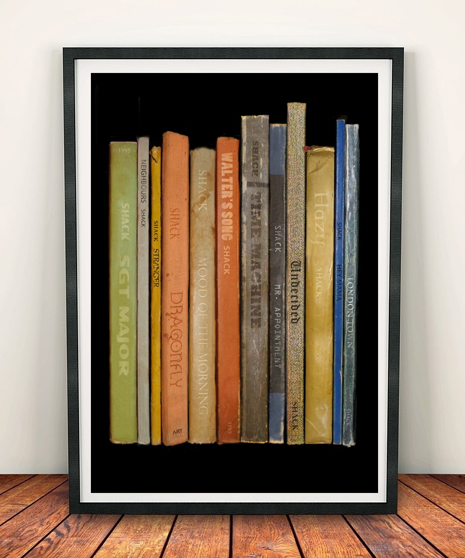 Shack 'Waterpistol' Album Penguin Book Spine Print – Retrorockstar