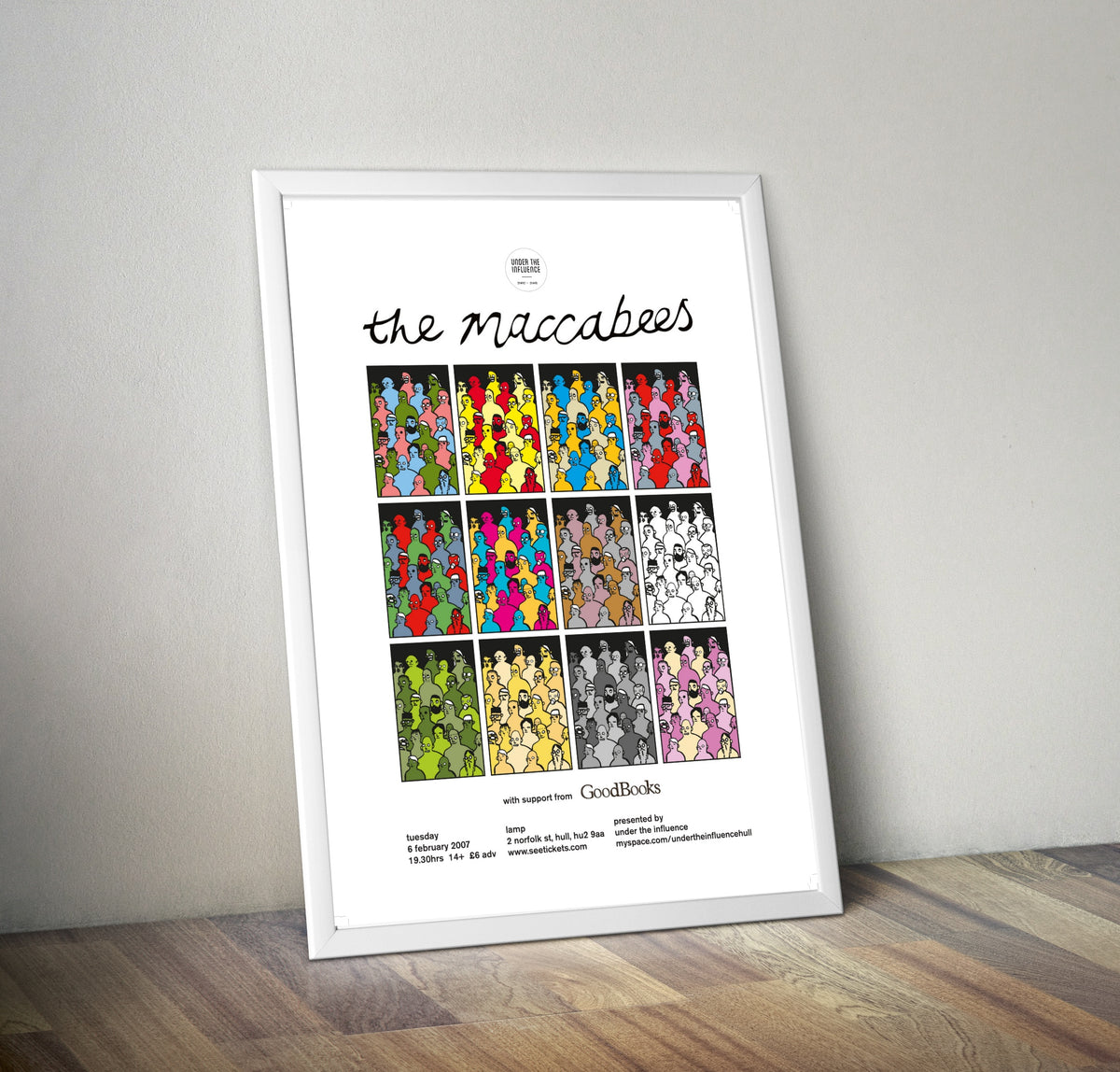 The Maccabees Reworked Lamp Gig Poster – Retrorockstar